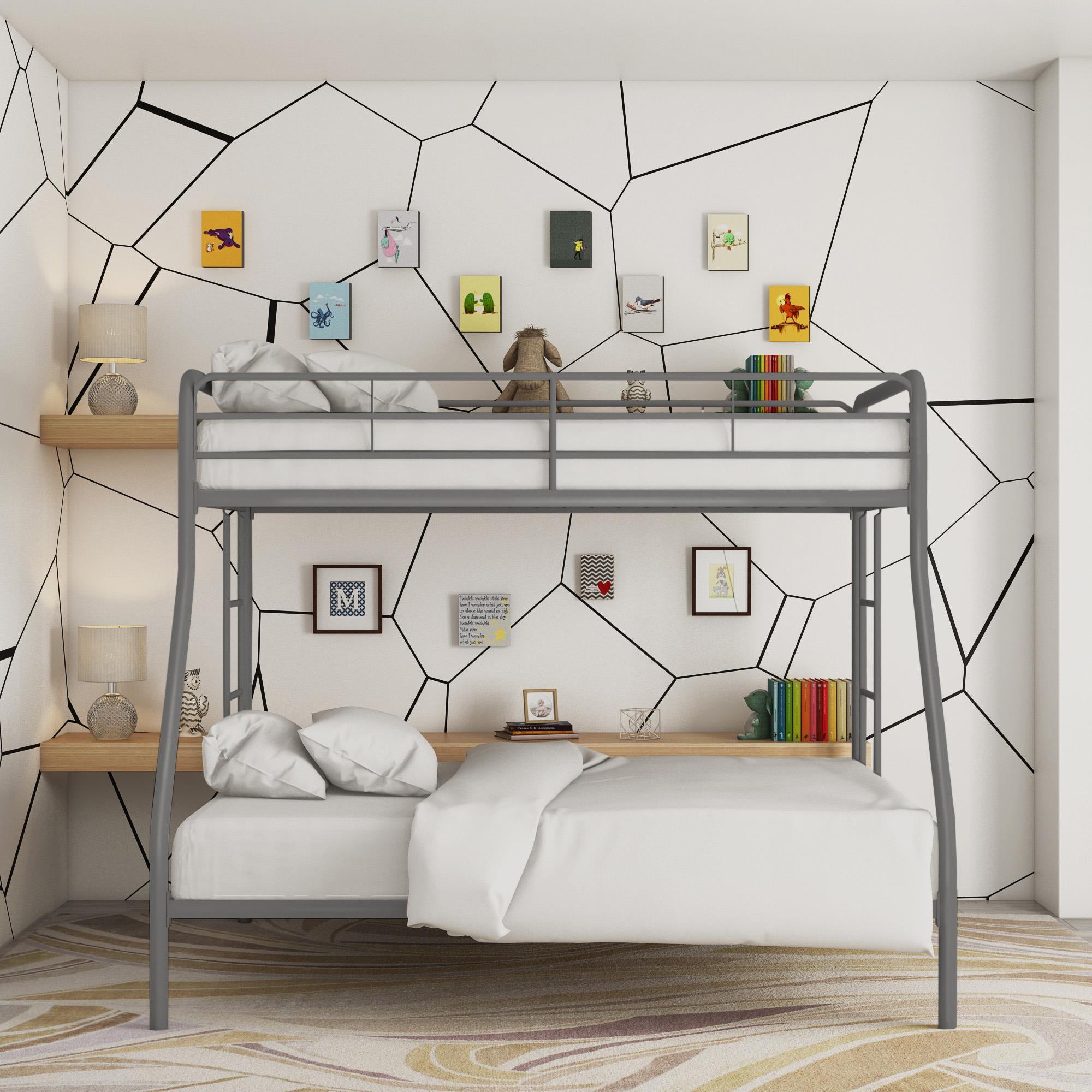 Dhp twin over full metal bunk bed frame store
