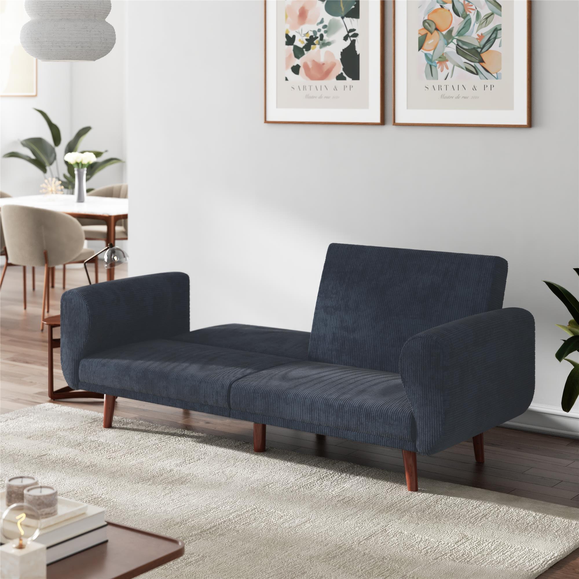 Mid century modern futon sofa store