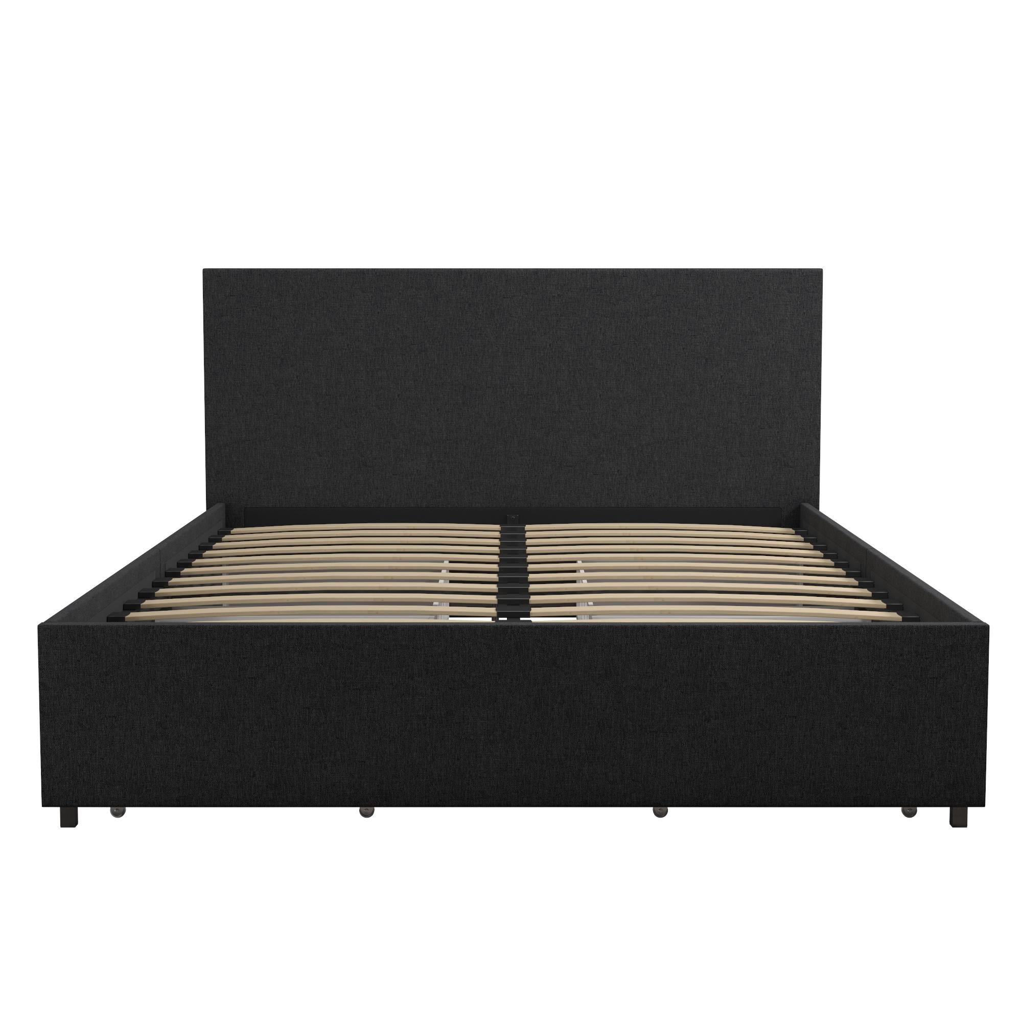 Kelly Upholstered Bed with 4 Storage Drawers