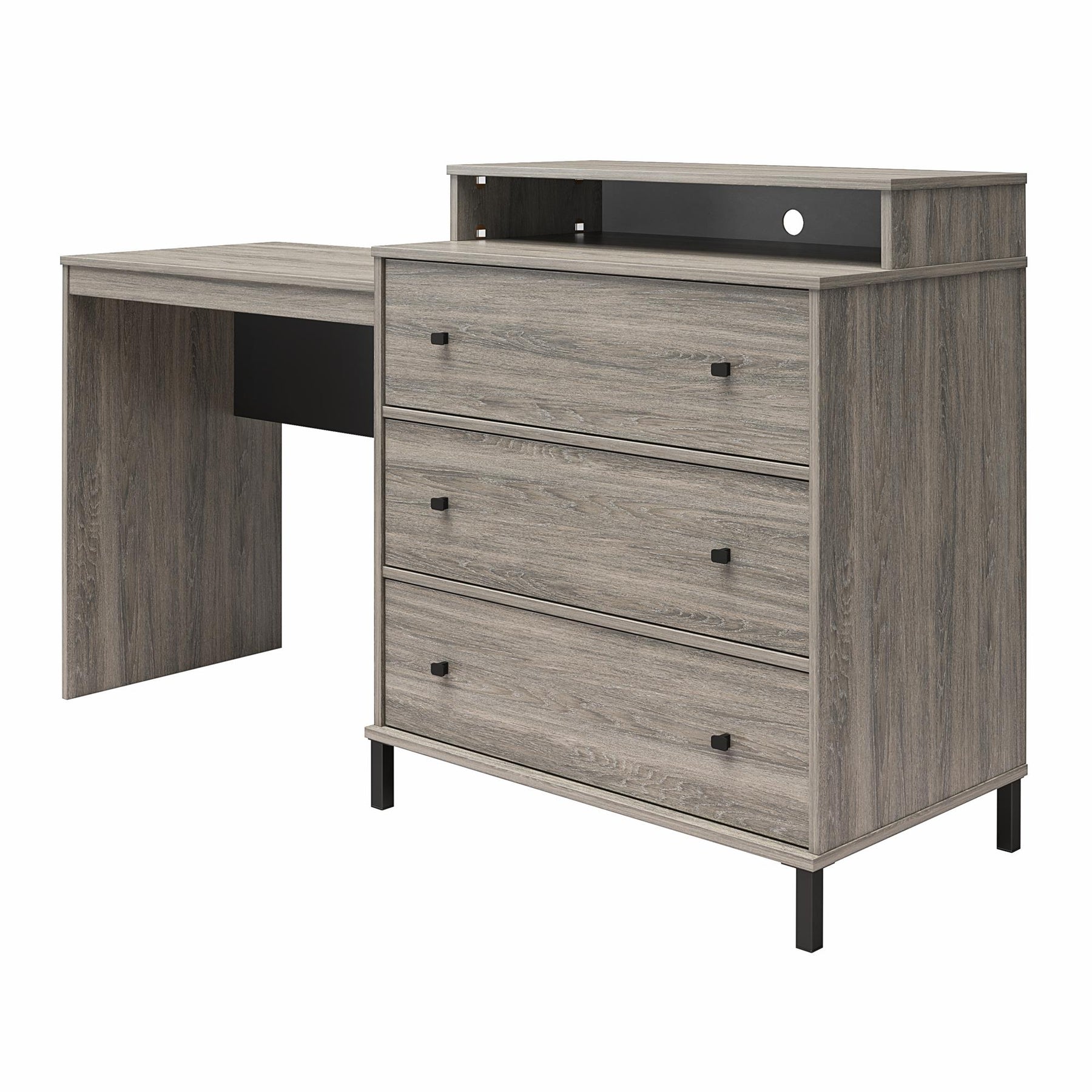 Kalissa Dresser Desk Combo with Wireless Charger – RealRooms