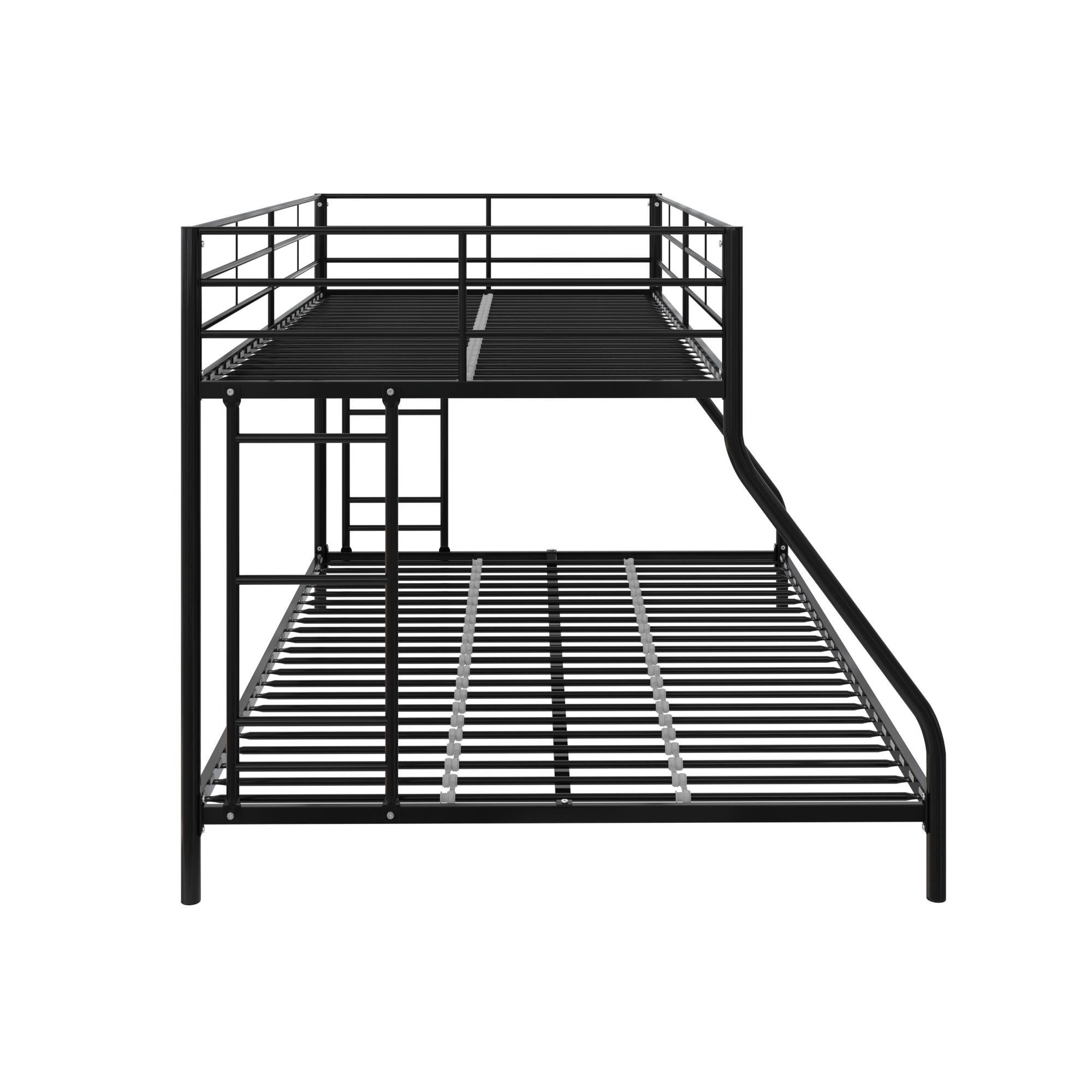 Small Space Junior Metal Bunk Bed Twin over Full Space Saving Design RealRooms