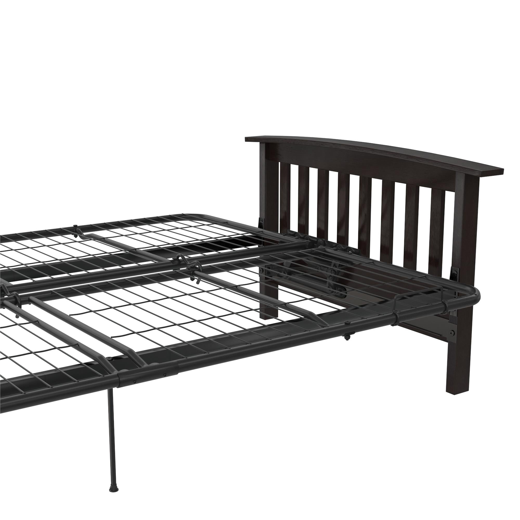 Wood and metal futon frame store
