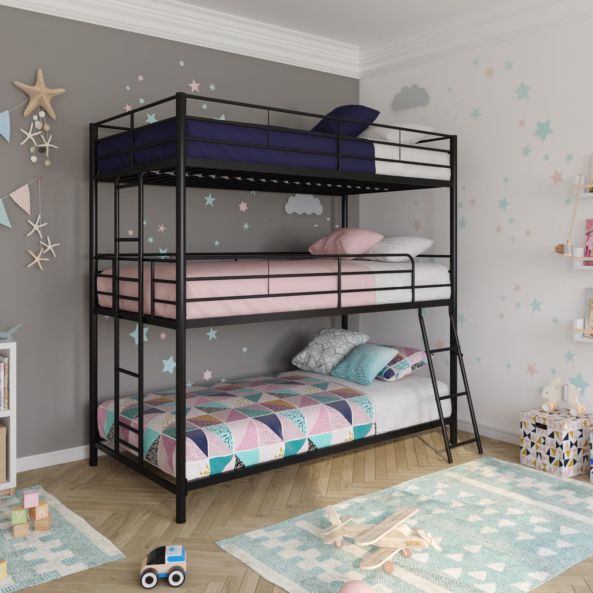 Trio bunk beds with mattress store